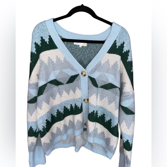 C&C California | Sweaters | Graphic Cardigan | Poshmark
